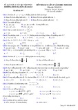 Đề thi Toán lớp 10 năm 2020-2021 Trường THPT Nguyễn Viết Xuân (Khảo sát chất lượng)